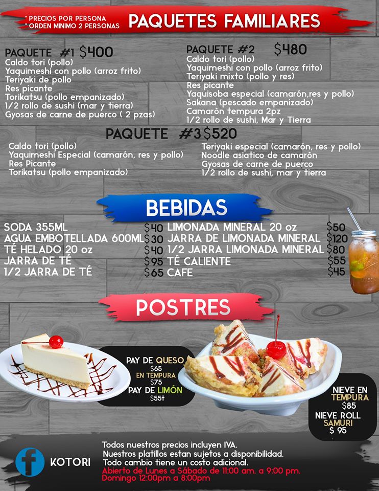 Restaurante Digital - Kotori Cocina Asiatica